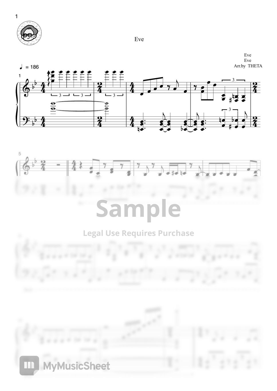 Eve - Kaikaikitan Sheets by THETA PIANO