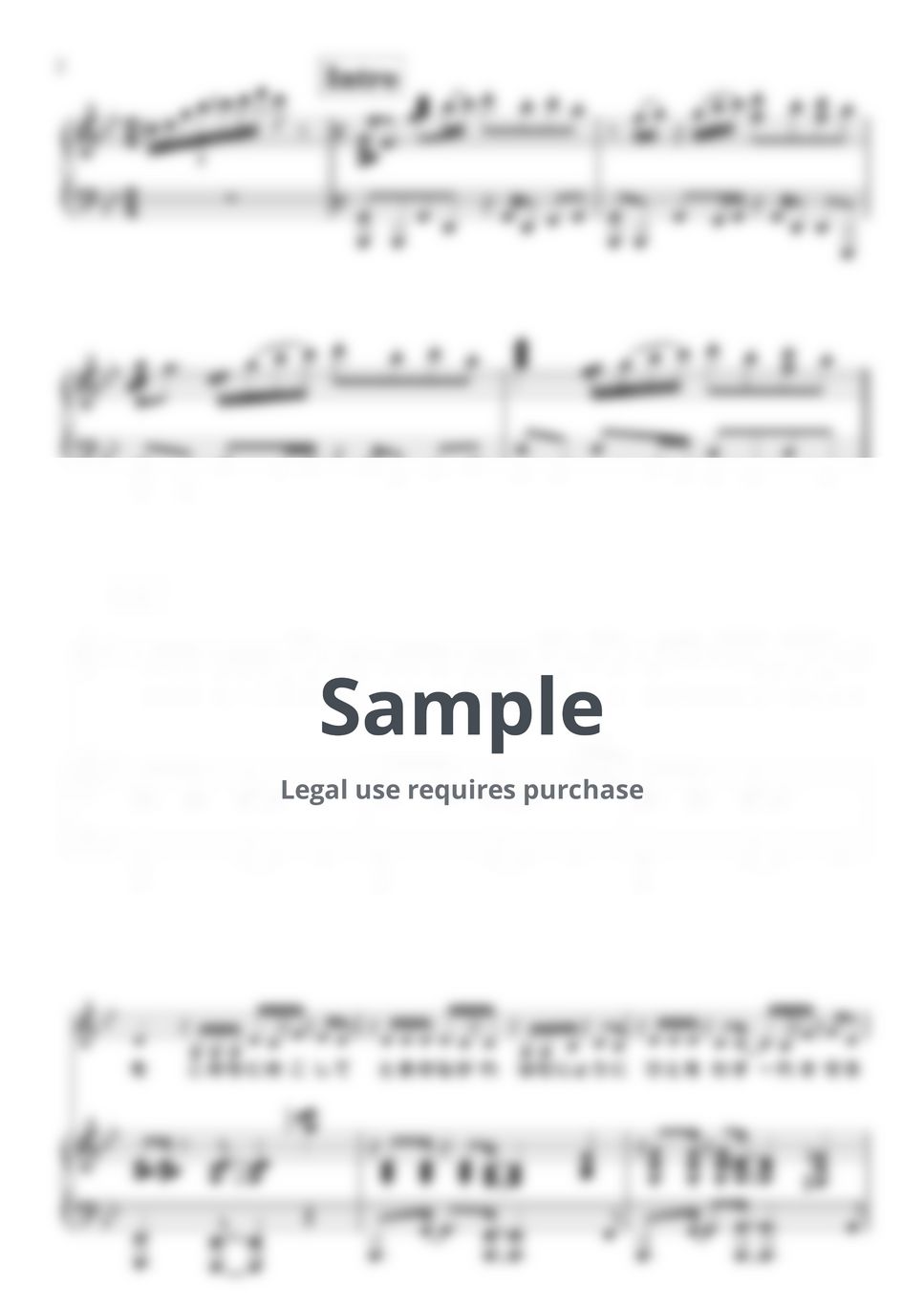 YOASOBI - Yuusha (『Frieren :Beyond Journey's End』) (sing with the piano) Sheet Music by Kaho ...