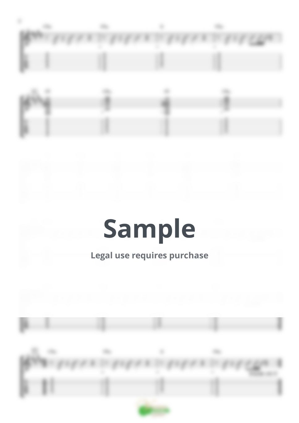 Bee Gees - Night Fever Tab + 1staff by 빈사마기타나라