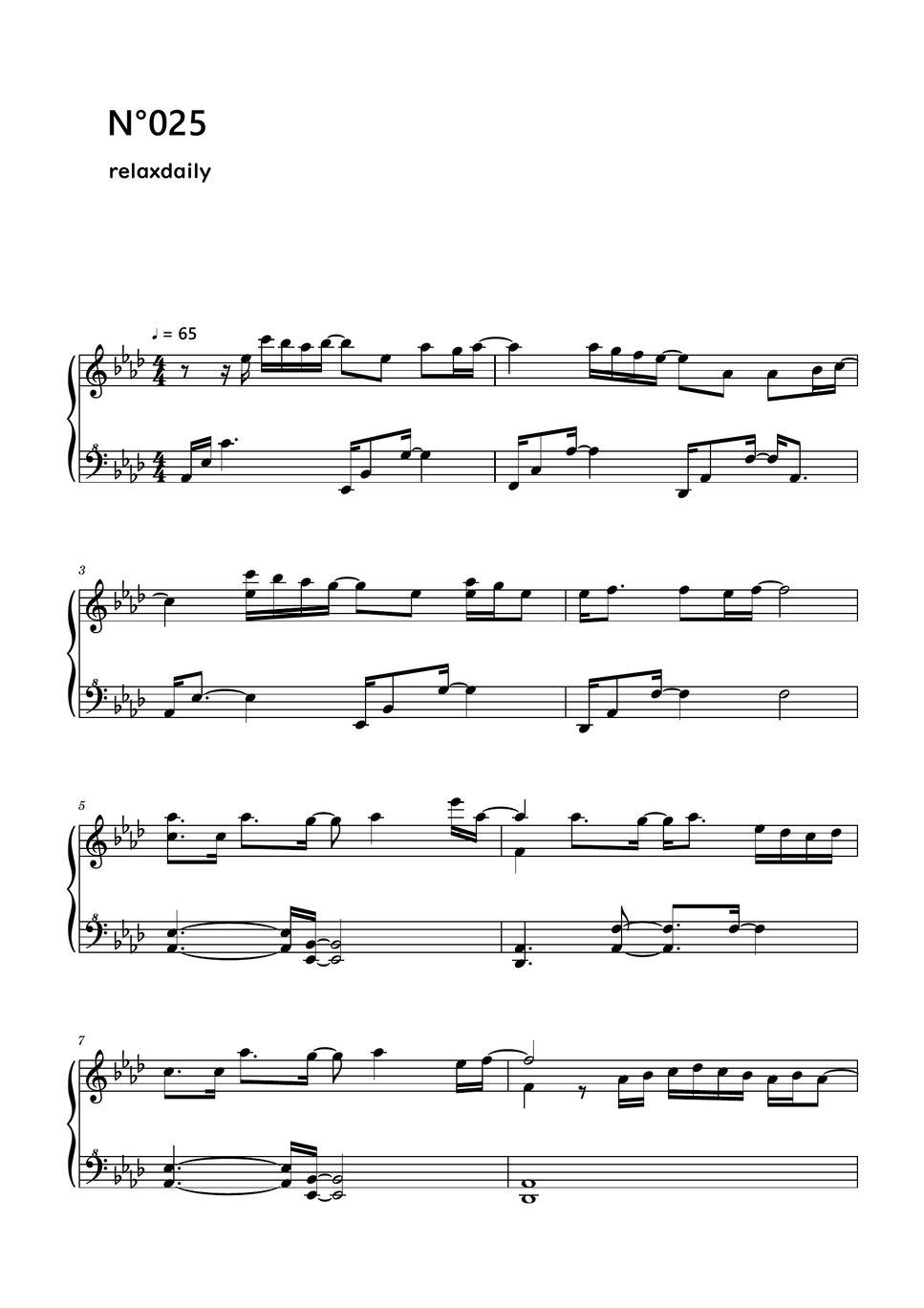 relaxdaily - N°025 (Sheet Music, MIDI,) Sheets by sayu
