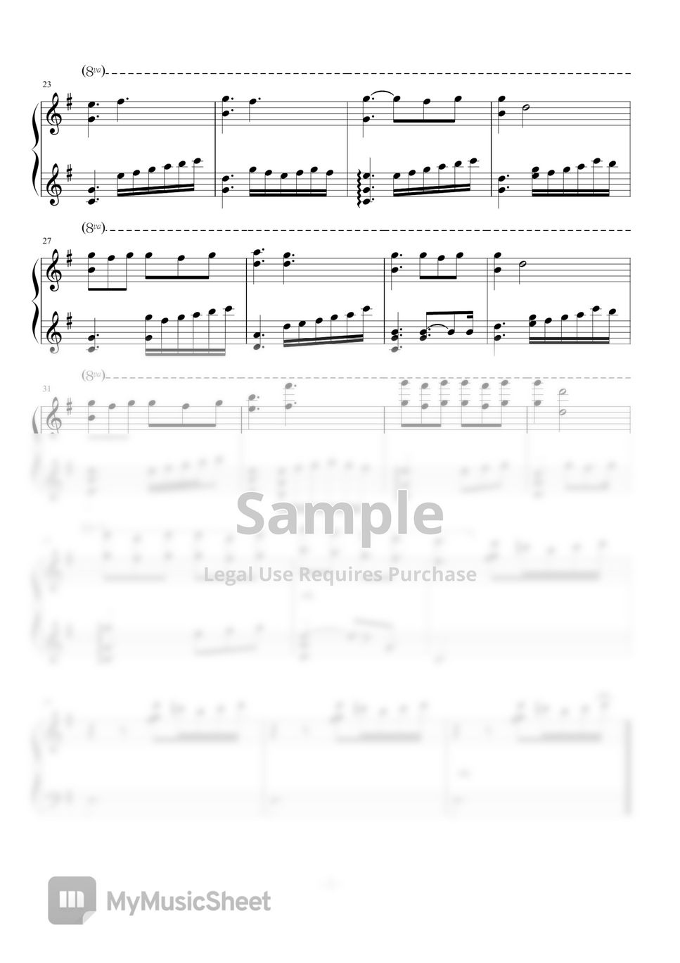 Final Fantasy VII : Crisis Core - The Burdened Sheet Music by 閑閑