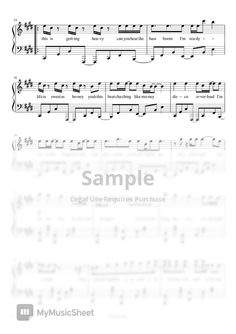 BTS - Dynamite - easy ver. Sheets by TK Music