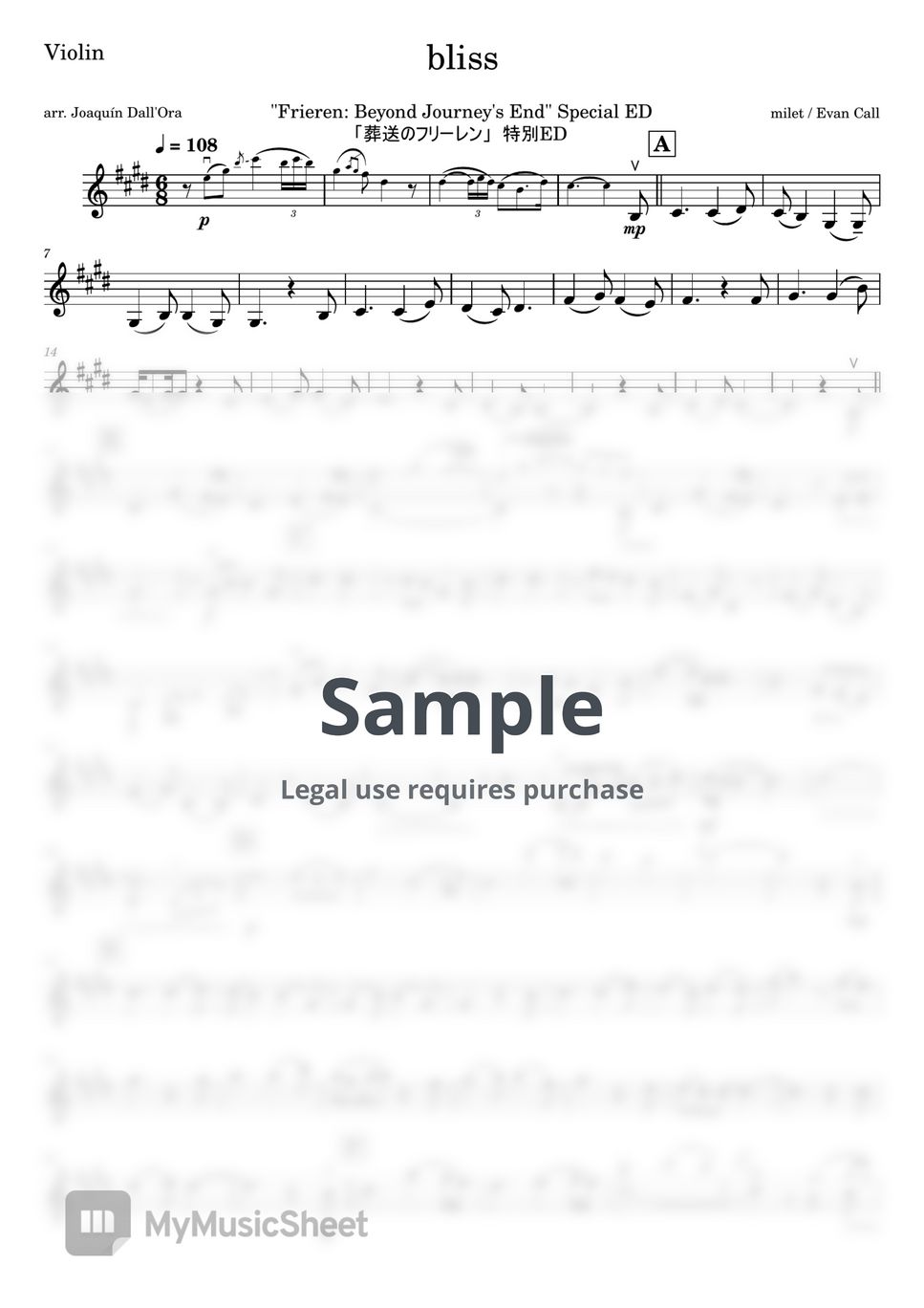 milet - bliss [Full Ver.] | "Frieren: Beyond Journey's End" Special ED ...