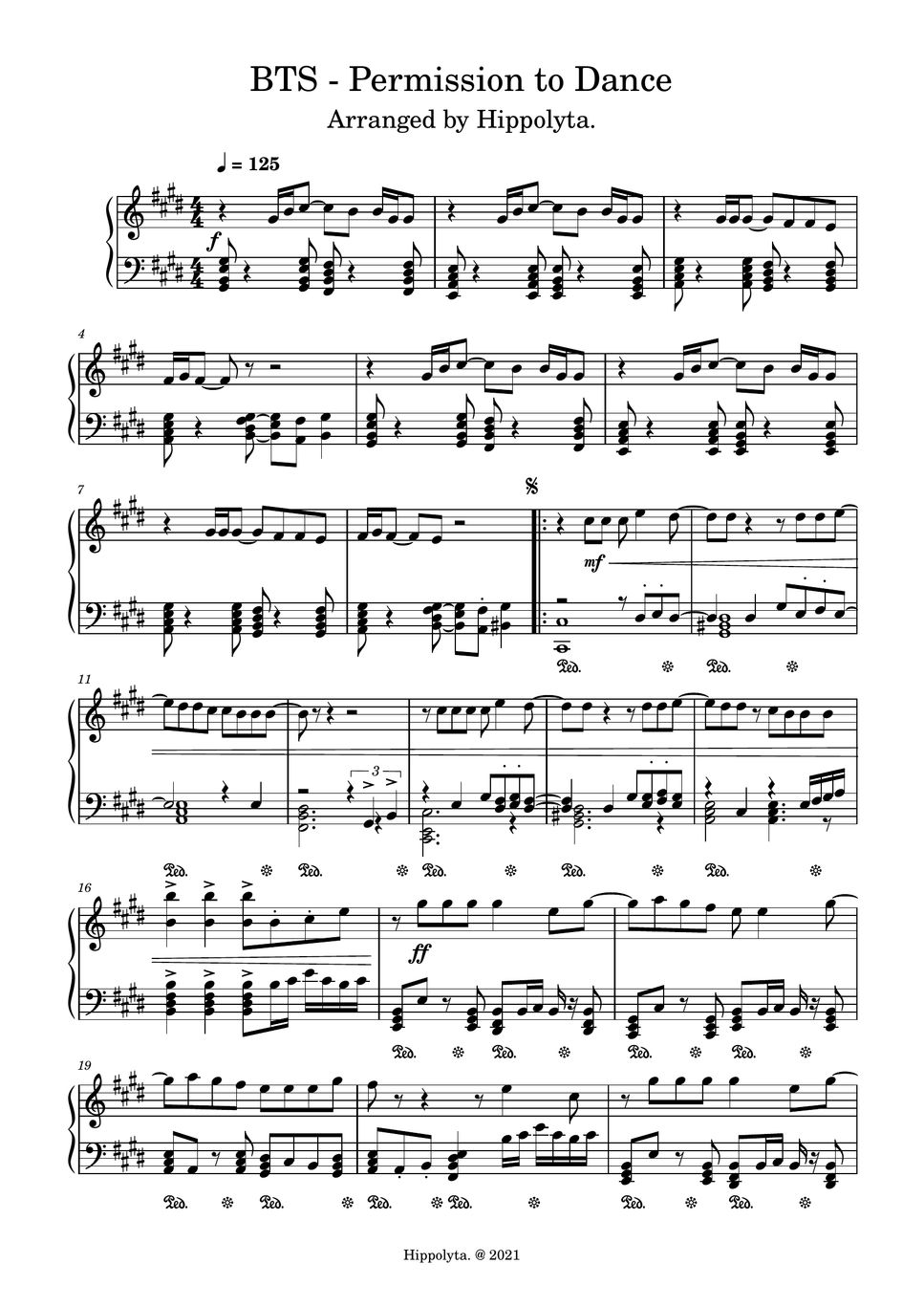 BTS - Permission to Dance Sheet by Hippolyta.