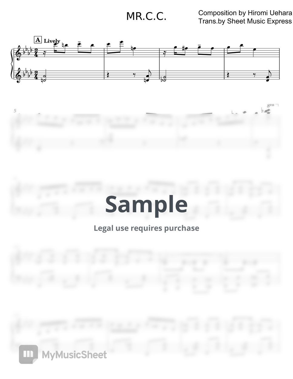 Hiromi Uehara - Mr. C.C. (Jazz) Sheet Music by Sheet Music Express