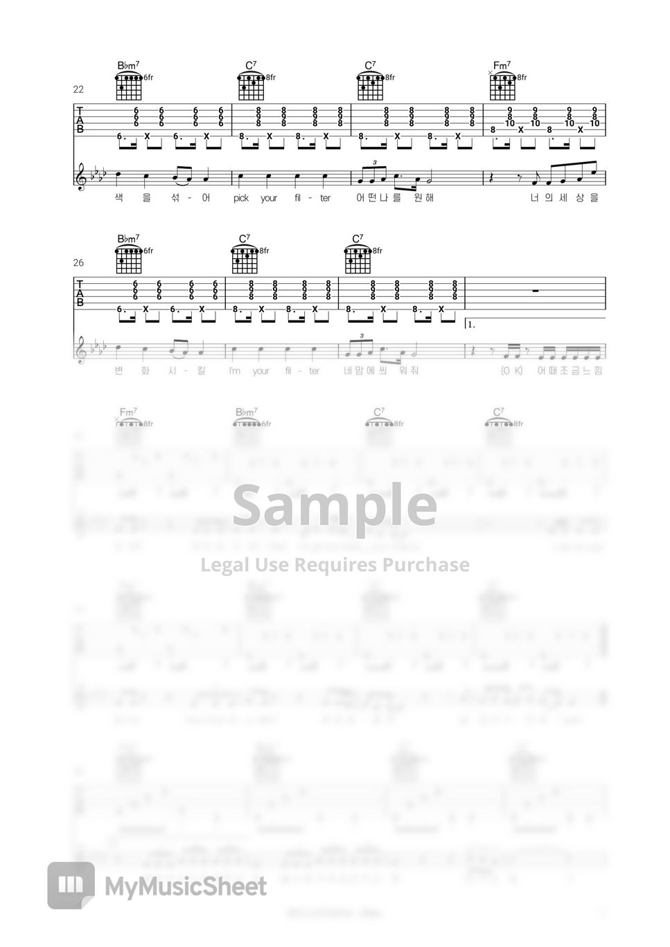BTS - Filter Sheet Music by playplus