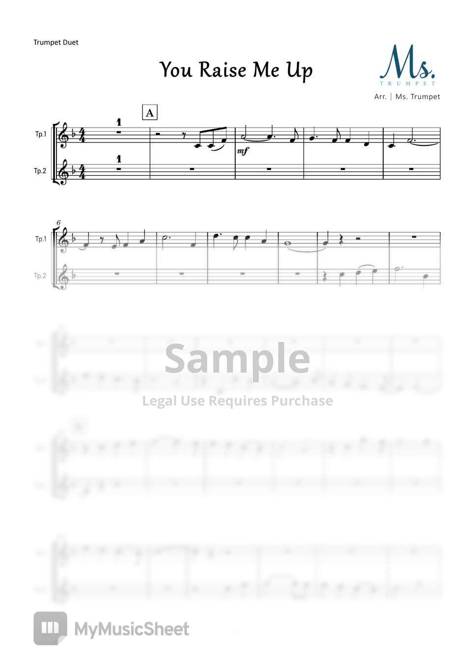 Josh Groban - You Raise Me Up โน้ตเพลง