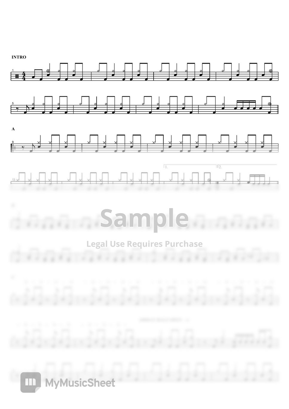 장범준 무서운 짝사랑 악보 By Copydrum