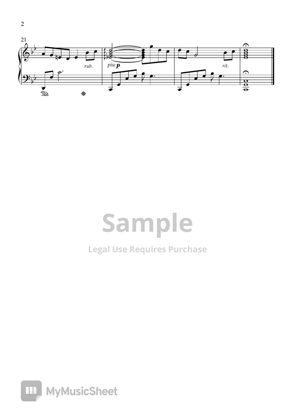 Katsu Hoshi - Safflower Picking in Rain-Only Yesterday OST Sheet Music ...