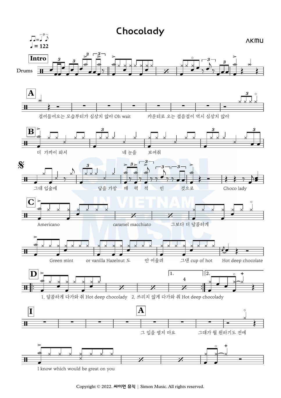 AKMU - 148. Chocolady Sheets by Simon Music