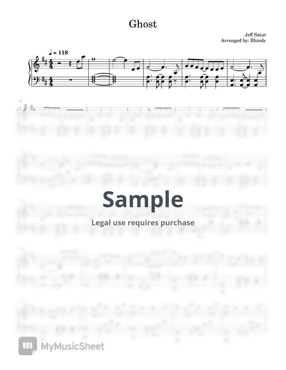 Jeff Satur - Ghost Sheets by Rhindy