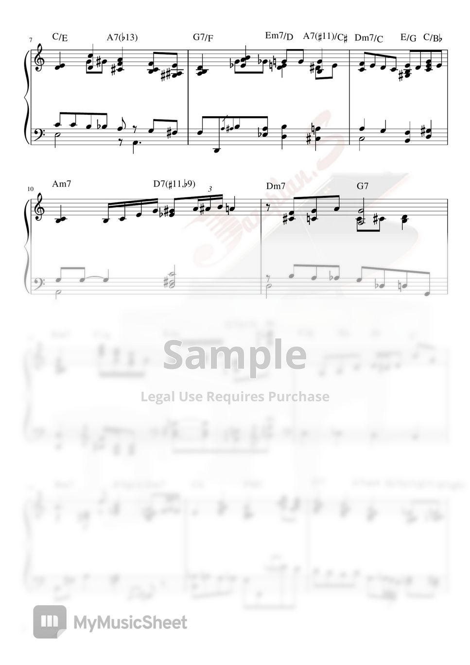 Wood Mellin - My One and Only Love (Jazz Ballad ver.) Sheet by Jazzpian.S