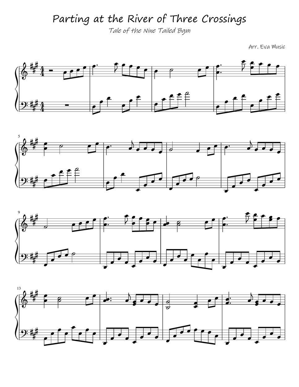 Parting at the River of Three Crossings - Tale of the Nine Tailed Bgm ...