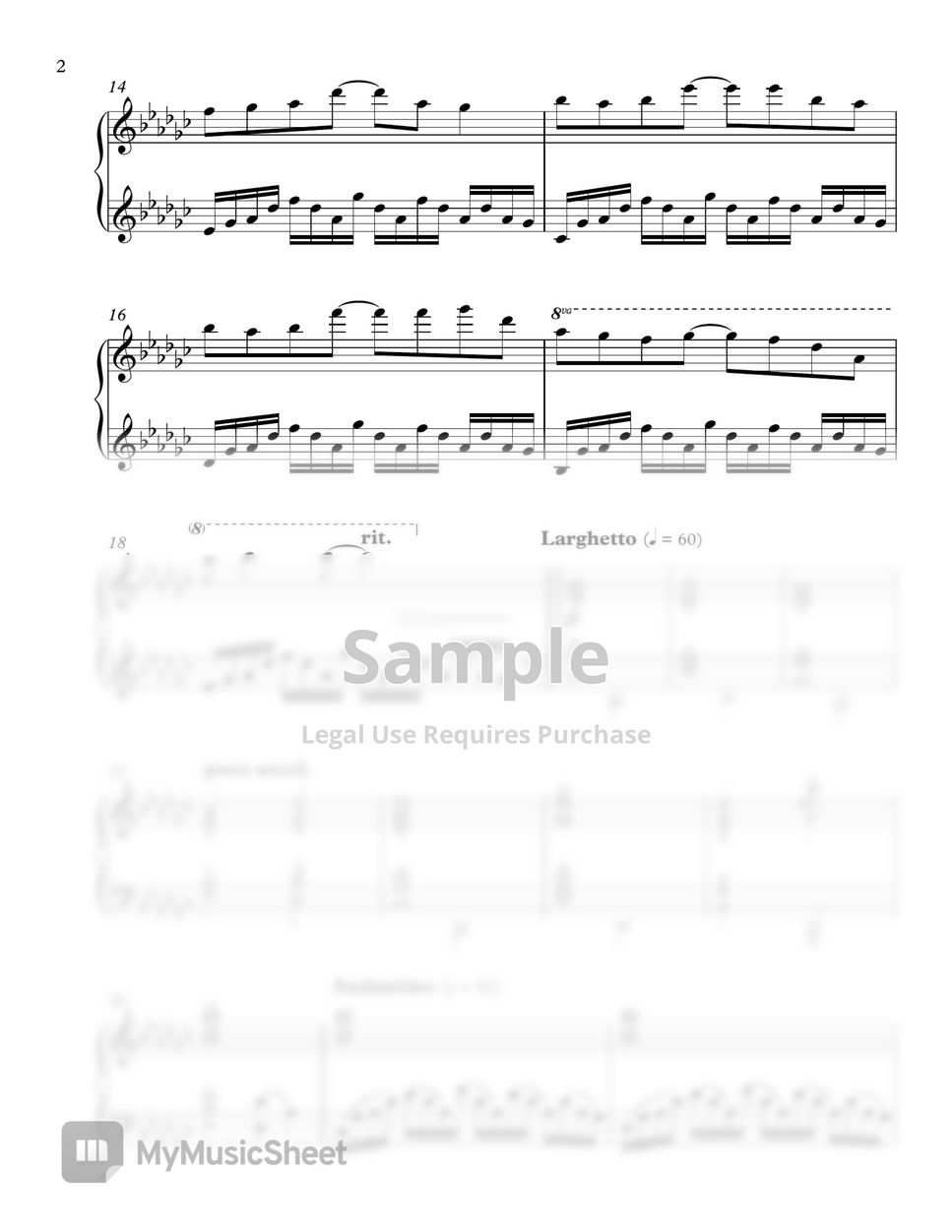 Your Lie in April OST - Again Sheets by PianoDeuss