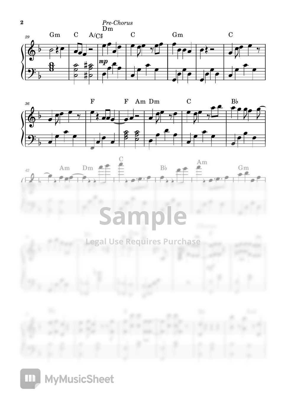 Carol Banawa - Iingatan Ka (EASY Piano Sheet) Sheet Music by John Rod ...