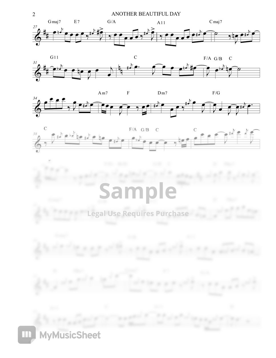 Kirk Whalum - Another Beautiful Day Sheets by Ismael Dorado