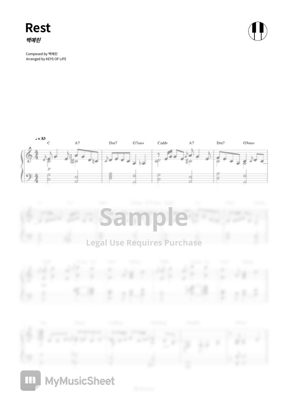 Yerin Baek - Rest Sheets