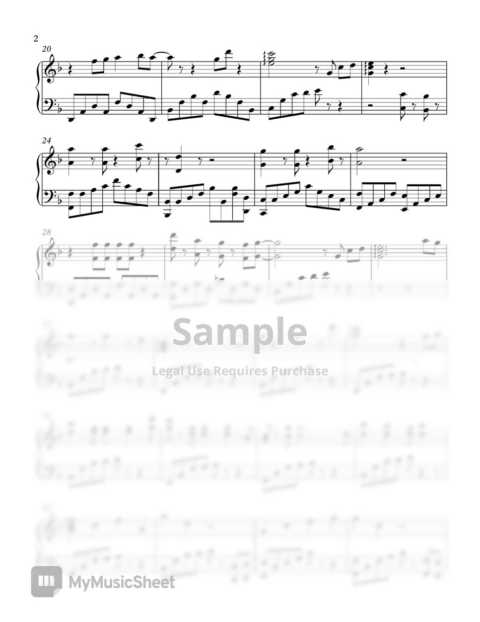 Vicki Zhao - Hao Xiang Hao Xiang (Romance In The Rain OST) Nota by Pianilicia