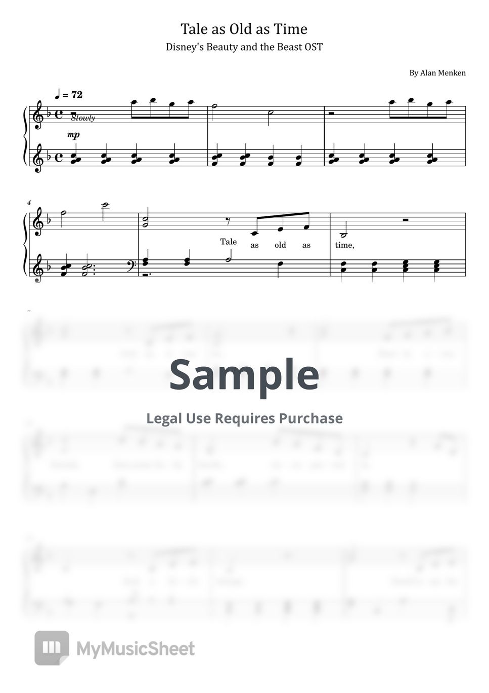 Alan Menken - Tale as Old as Time (Disney's Beauty and the Beast OST ...