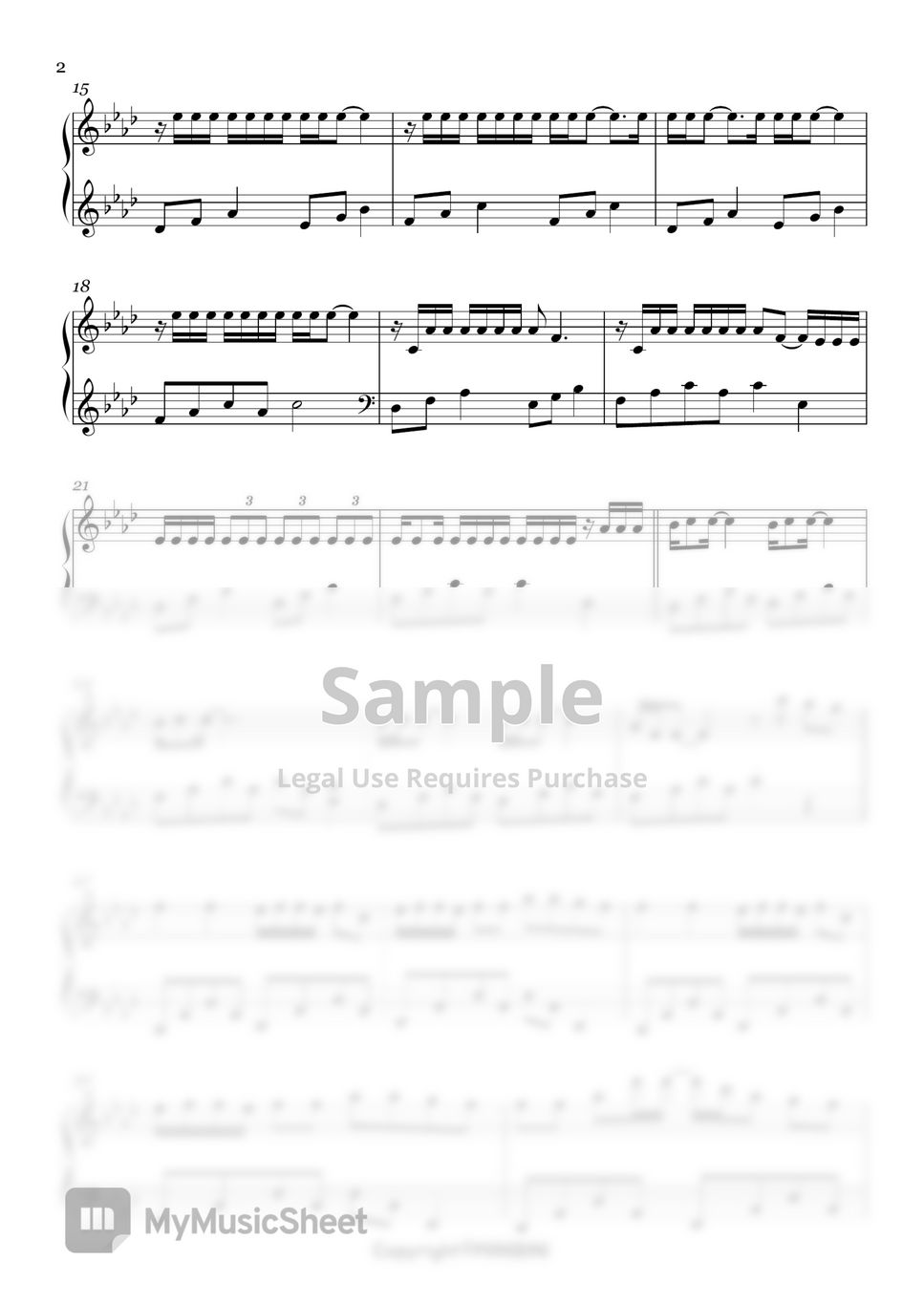 Bts 방탄소년단 I Need U Easy Version Sheets By Minibini