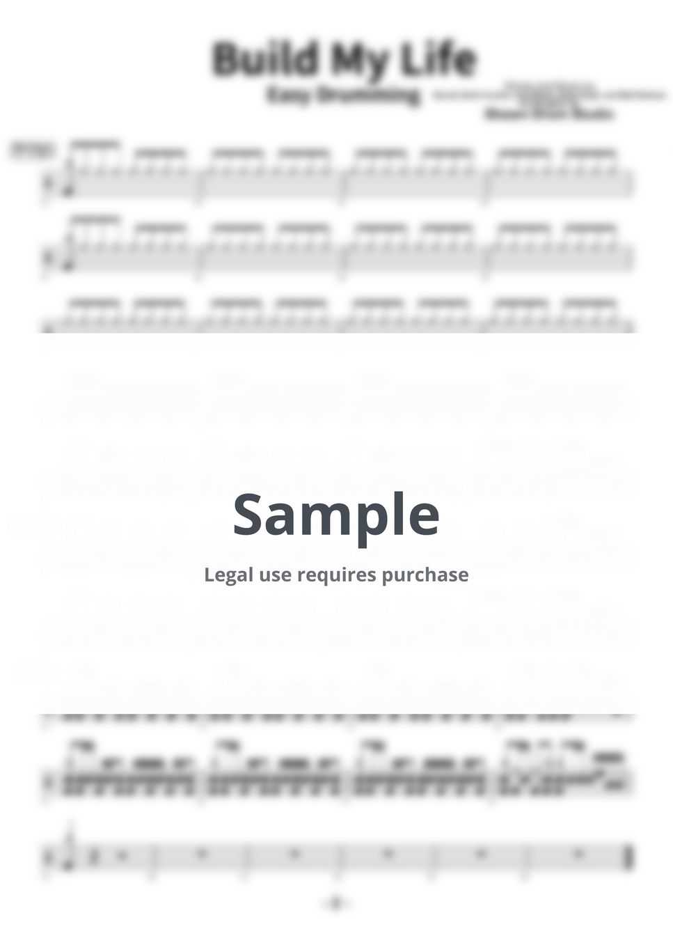 Pat Barrett - Build My Life Sheets by Shawn Drum Studio