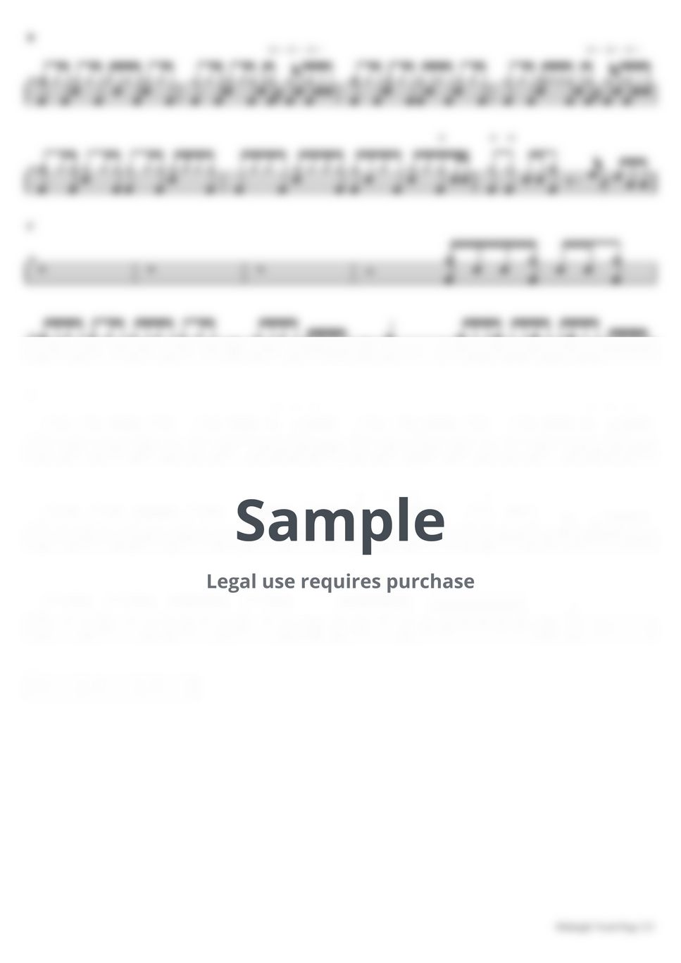 Pixie Lott - Midnight Trash Sheet Music by COPYDRUM