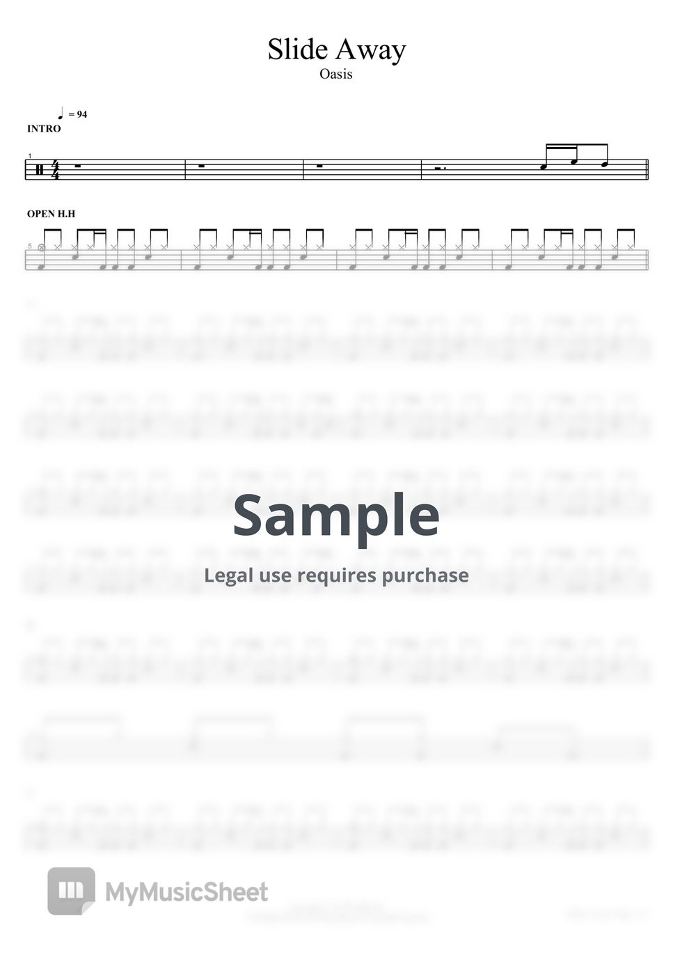Oasis - Slide Away Sheets by COPYDRUM
