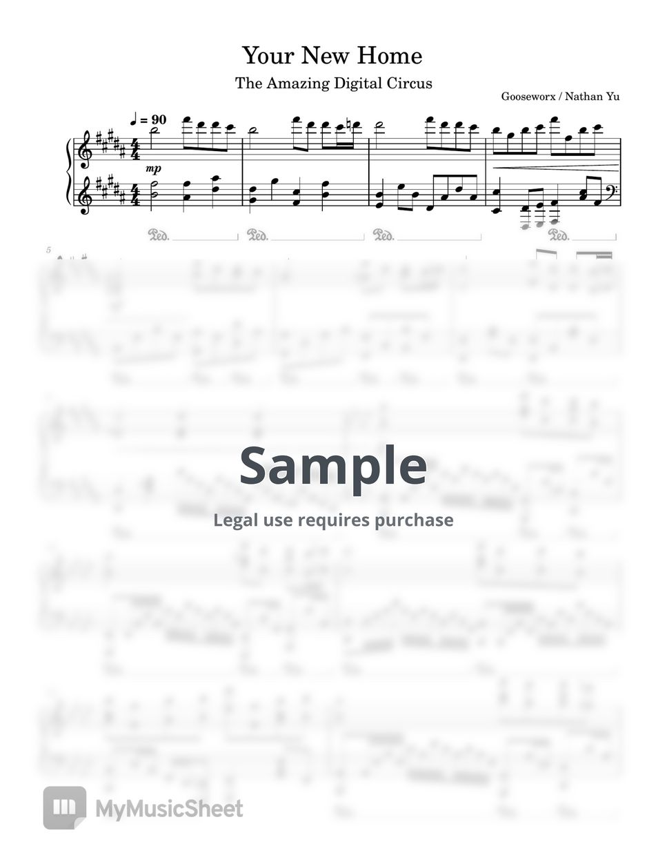 Gooseworx - Your New Home - The Amazing Digital Circus Sheets by Nathan Yu