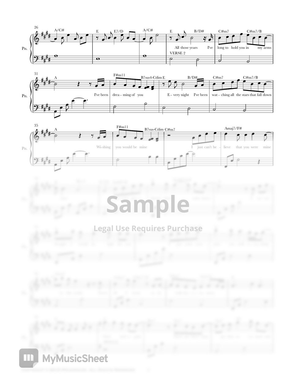 Side A - Forevermore (Easy Version) Sheet Music by PHianonize