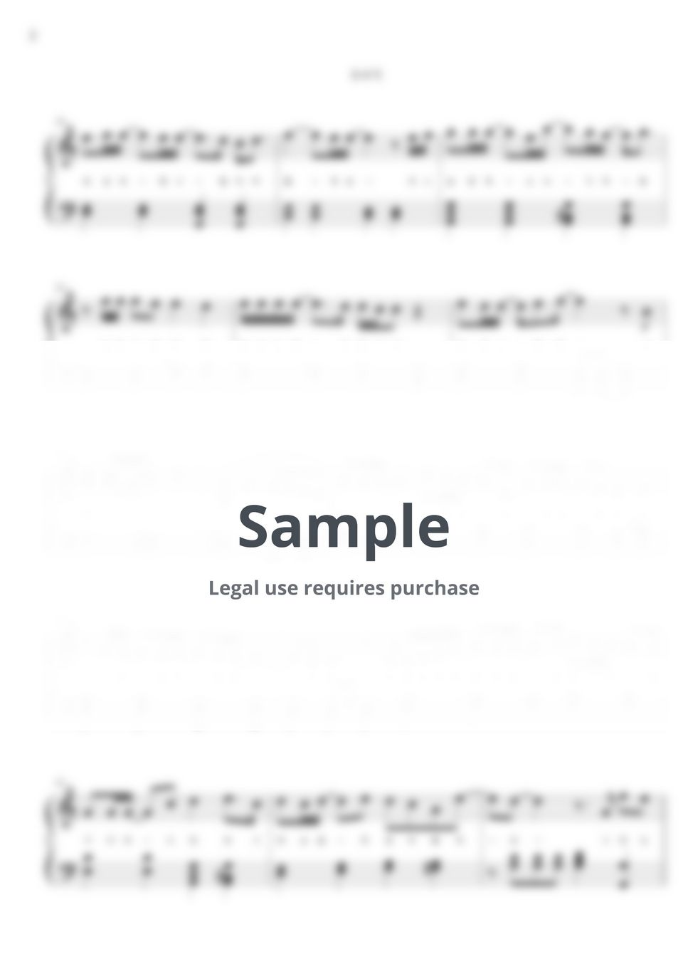 ECLIPSE - 소나기(Sudden Shower) (드라마 '선재 업고 튀어' OST) (Piano / Easy Version) Sheets by Penguin_Piano