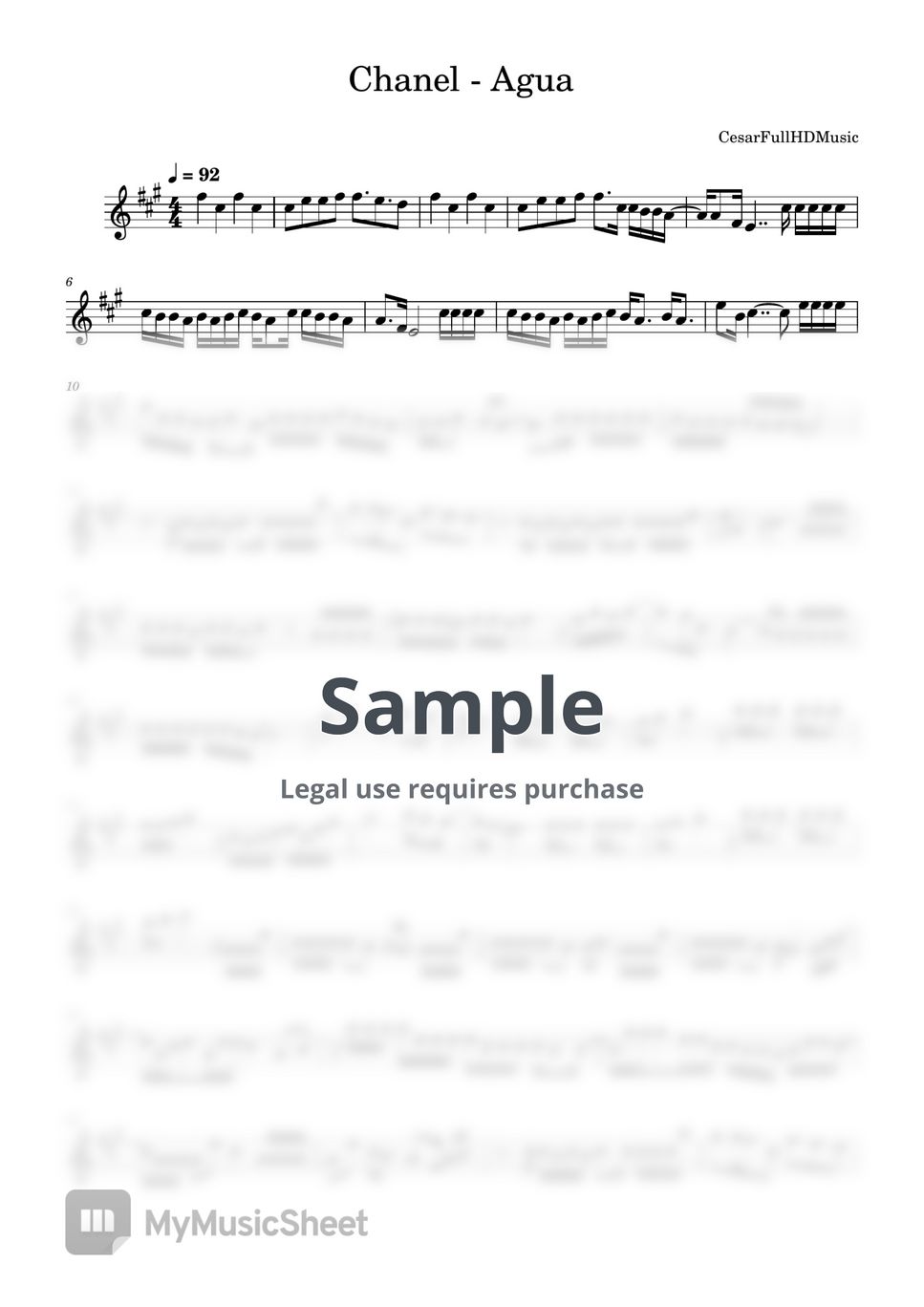 Chanel - Agua Sheets