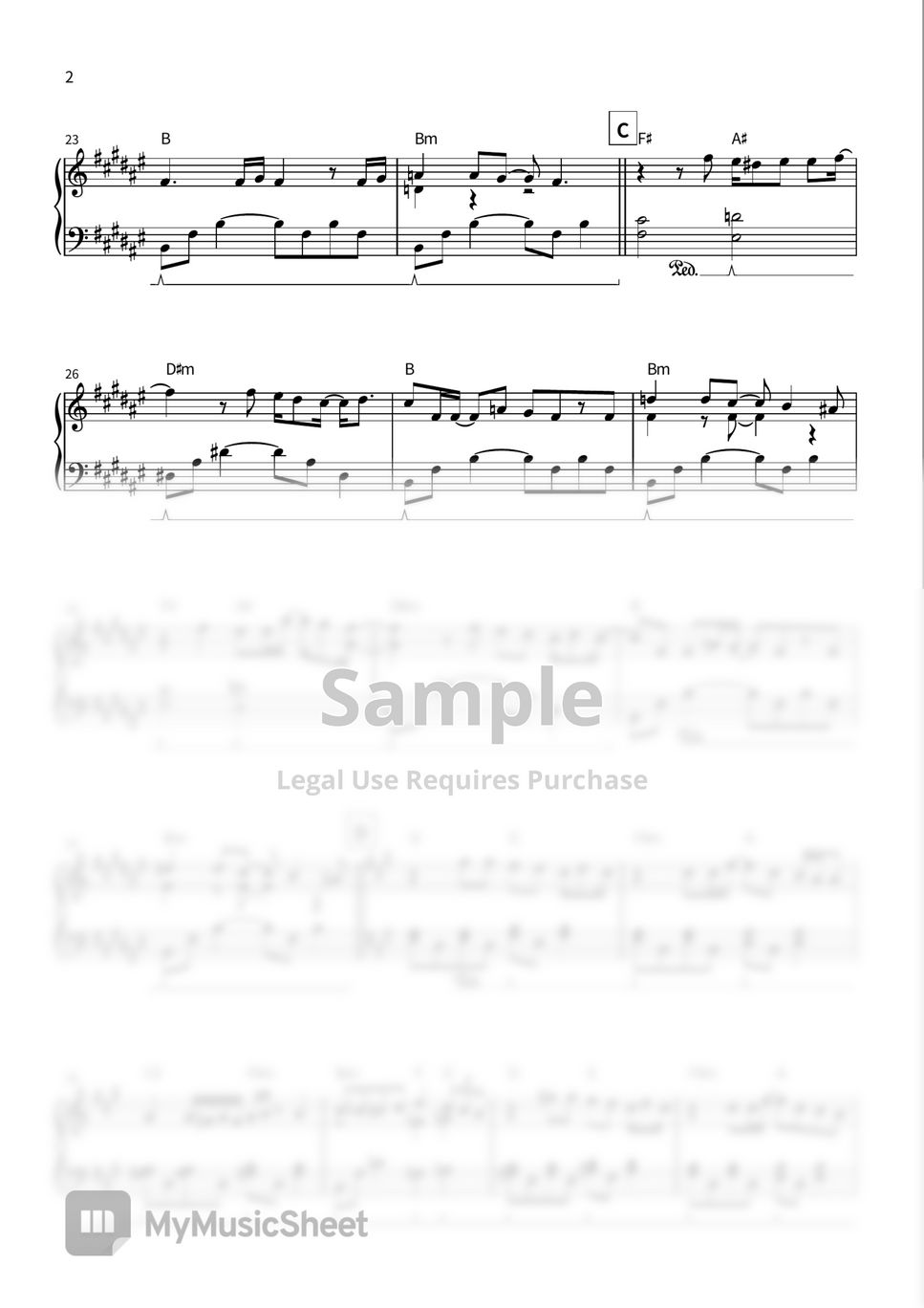 King Gnu - 逆夢(Sakayume:beginner) Sheet Music by THETA PIANO