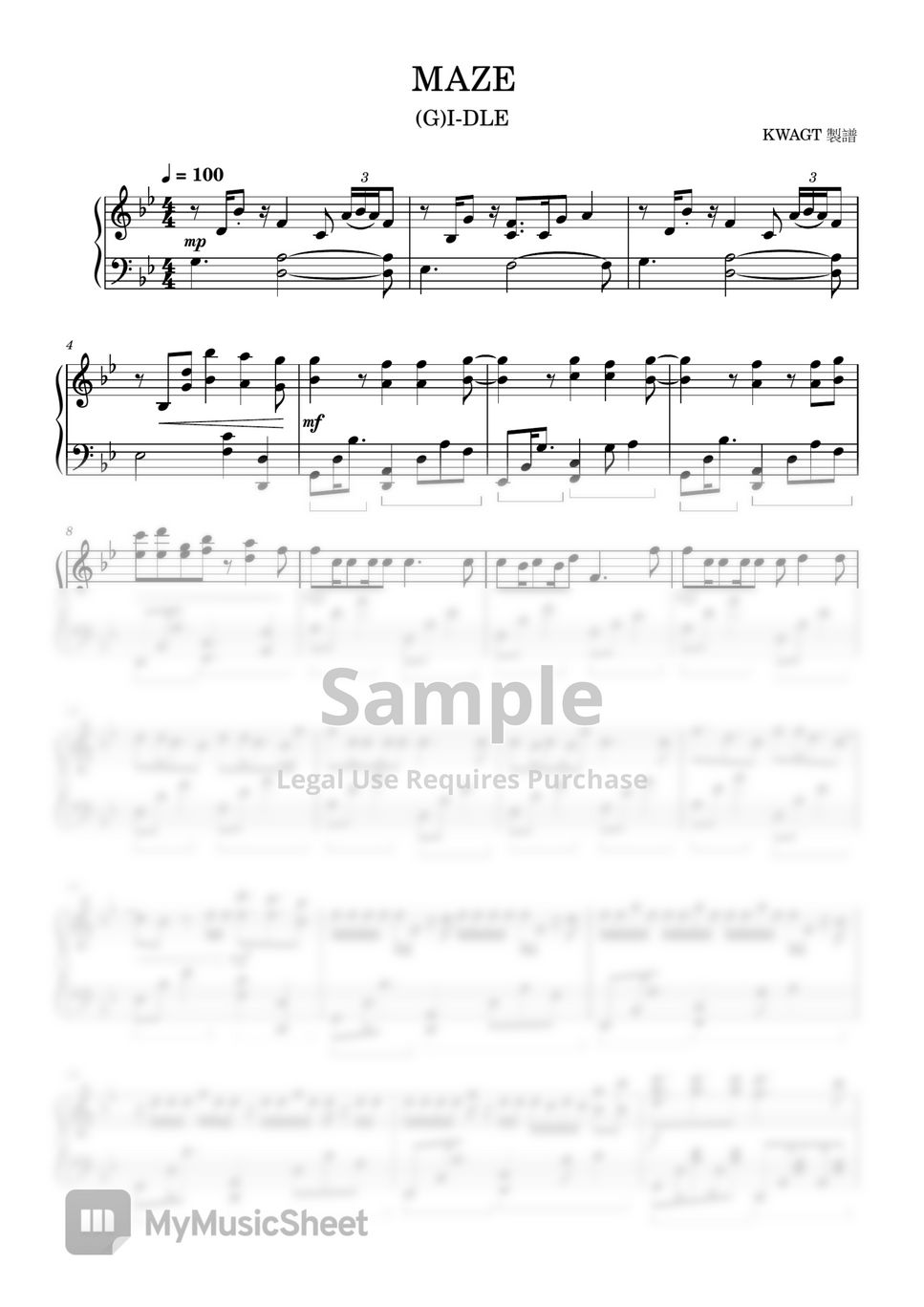 (G)I-DLE - MAZE Sheets by KWAGT