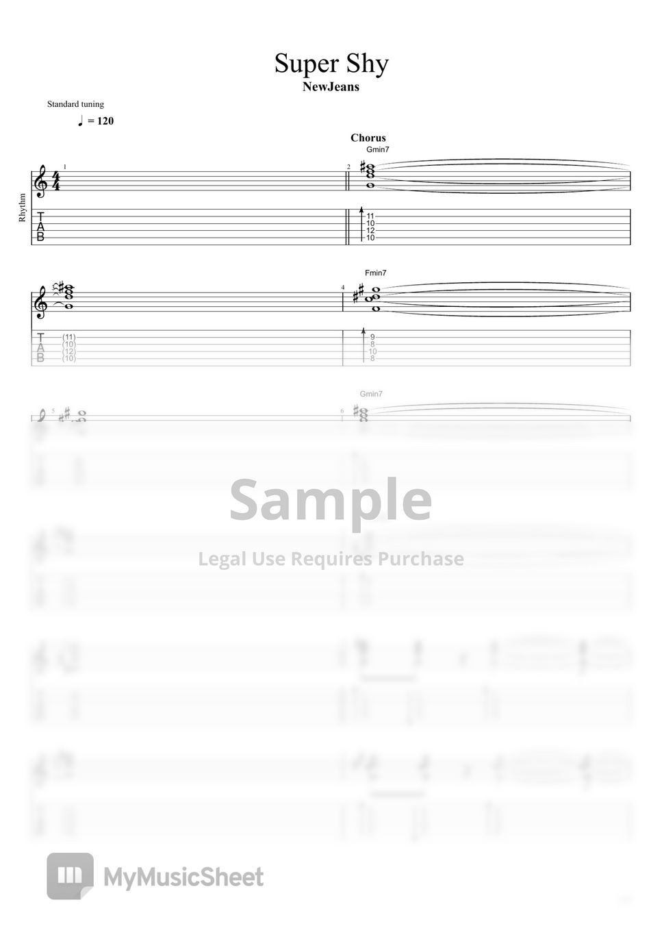 NewJeans - Super Shy Tab + 1staff by Rob Ethereal