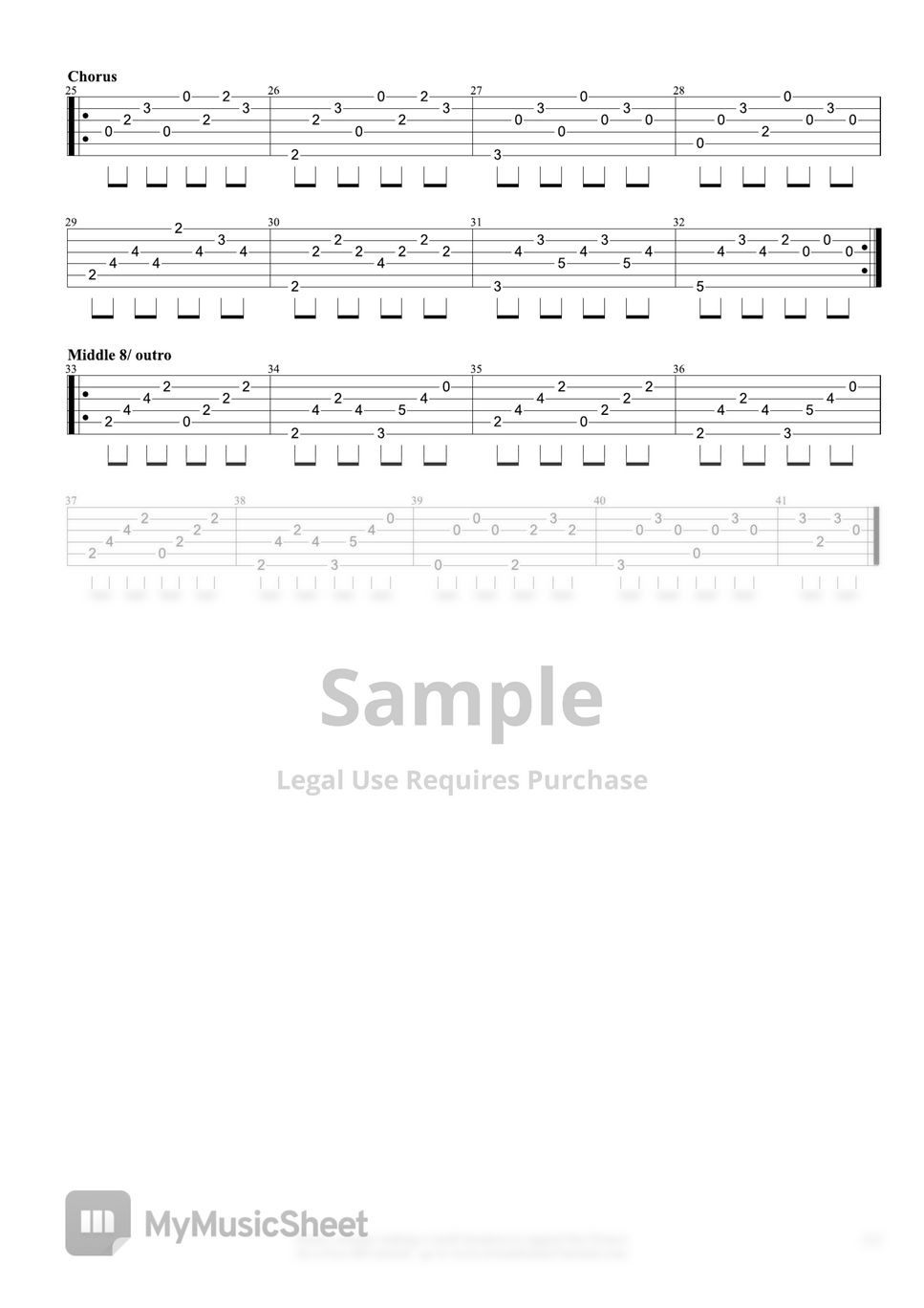 Damien Rice - The Greatest Bastard 楽譜 by Goliath Guitar Tutorials