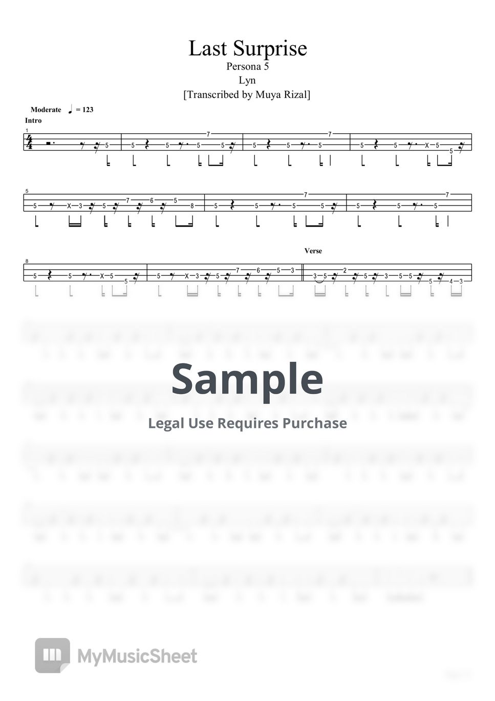 Lyn - Last Surprise (Bass TAB) แผ่น by Muya