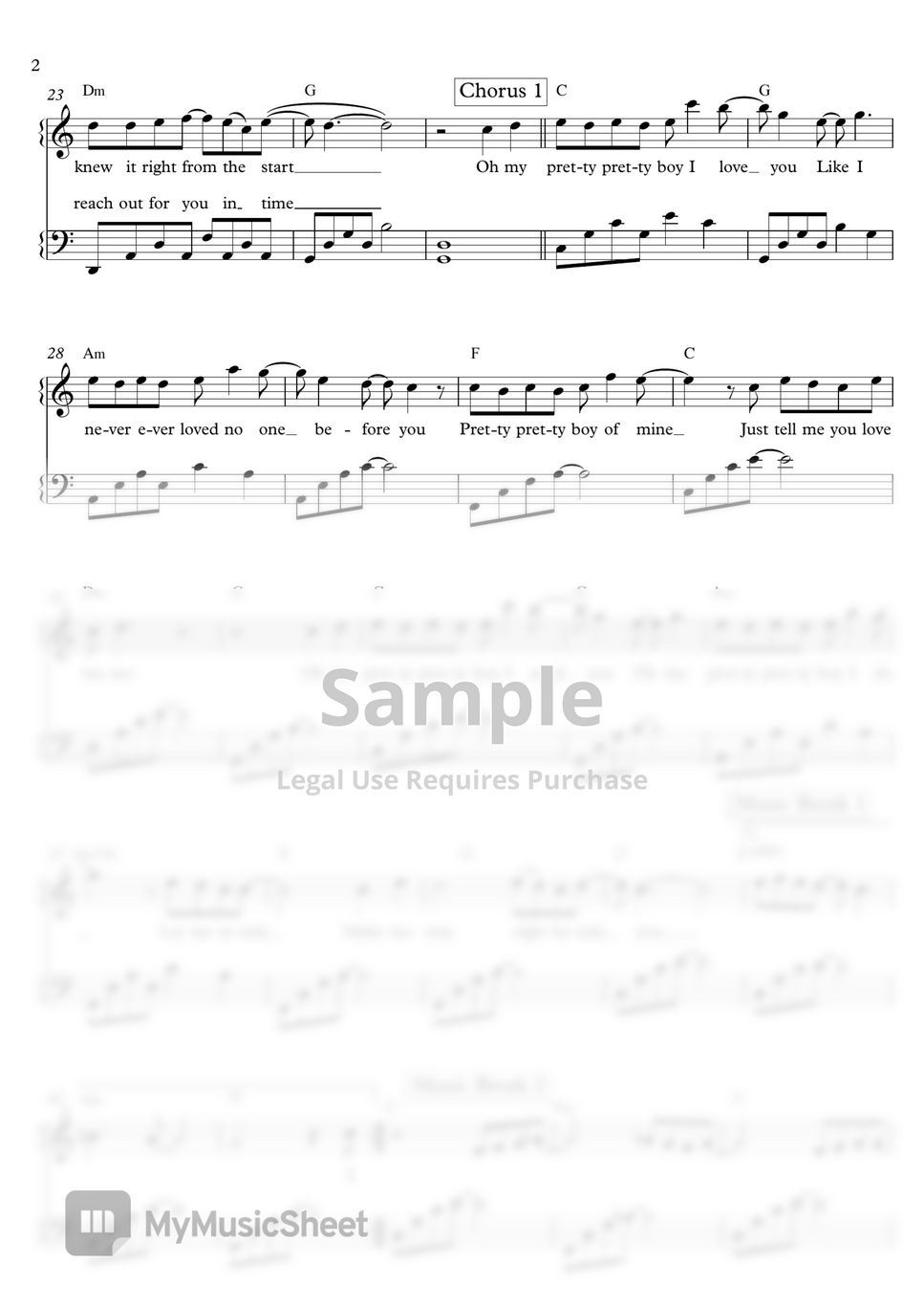 M2M - Pretty Boy Sheets by C Music