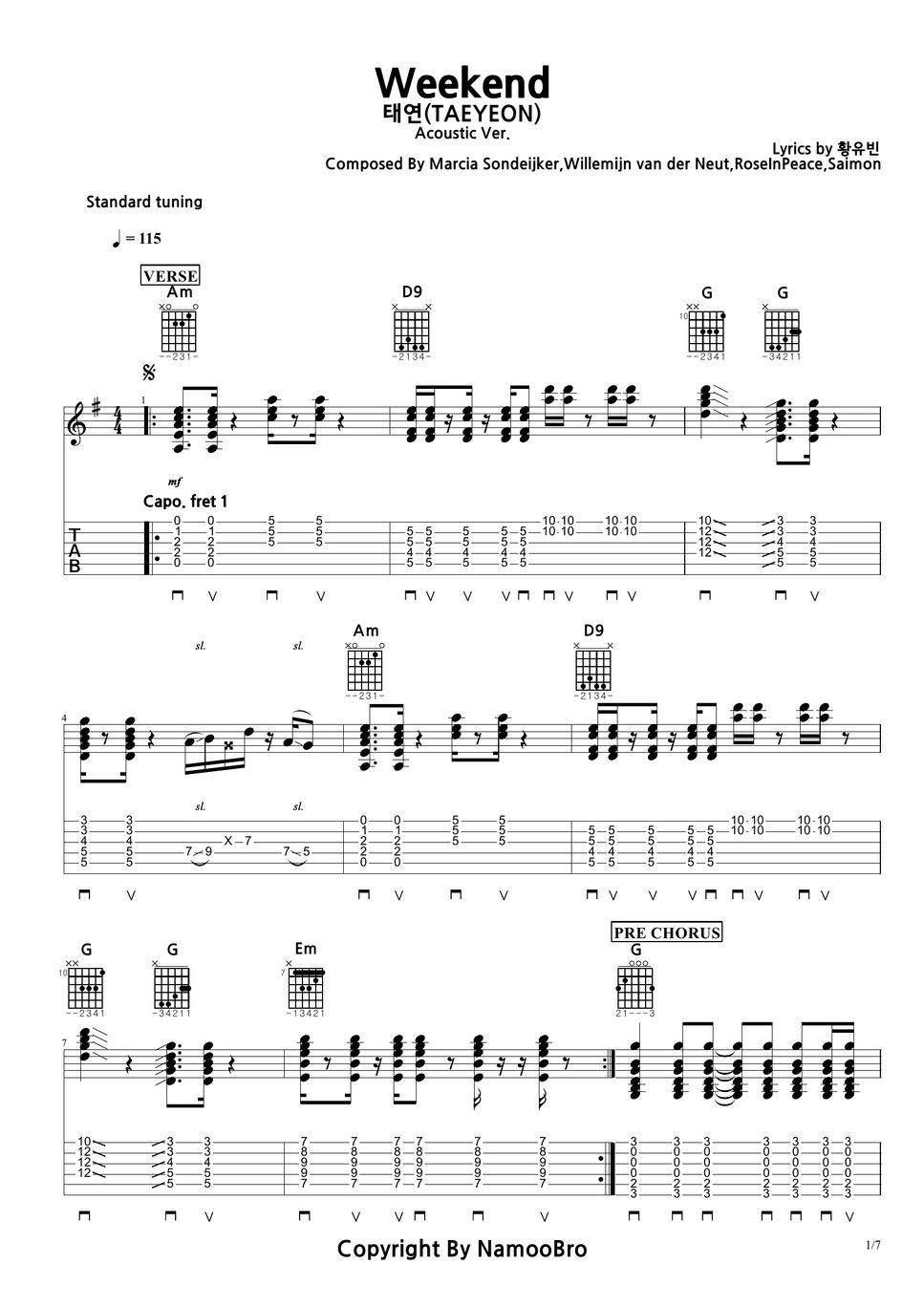 태연(TAEYEON) - Weekend Sheets by NamooBro