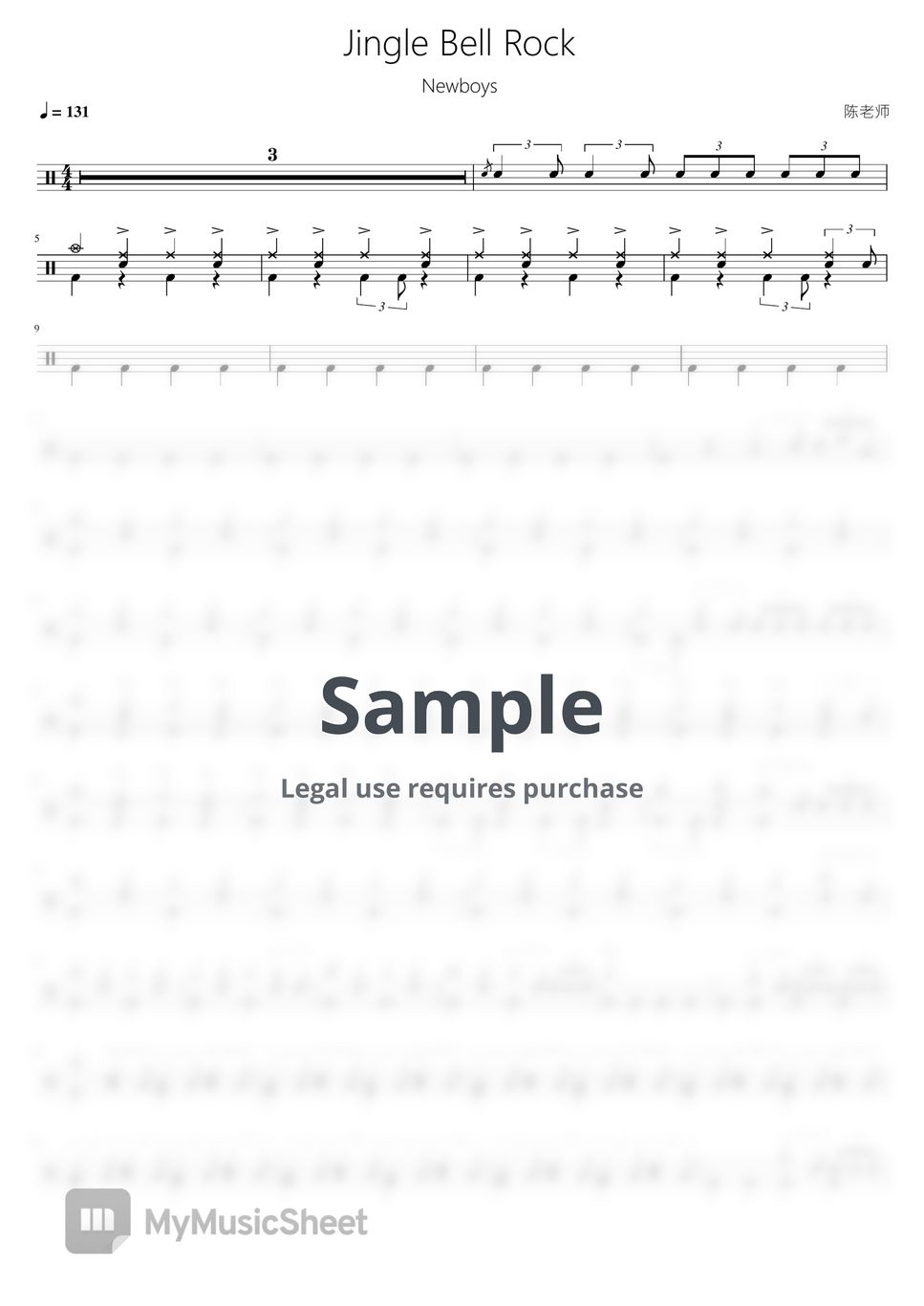 Newboys - Jingle Bell Rock 악보 by 看哦爱随风