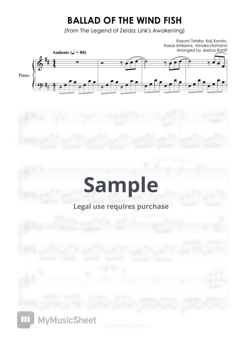 Minako Hamano, Kozue Ishikawa - Ballad of the Wind Fish Sheets by ...