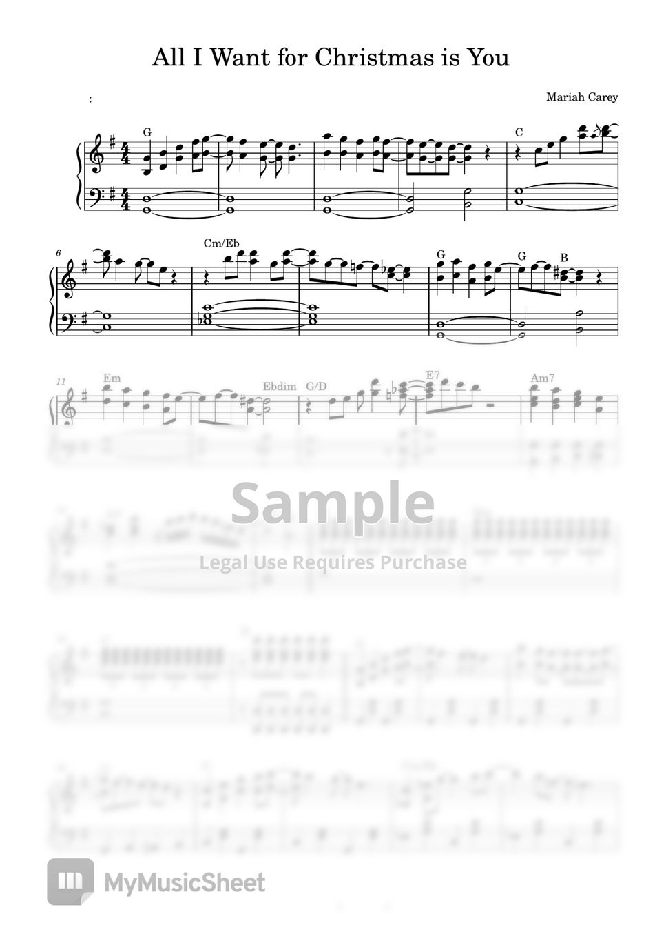 Mariah Carey - All I Want for Christmas is You (All I Want for ...