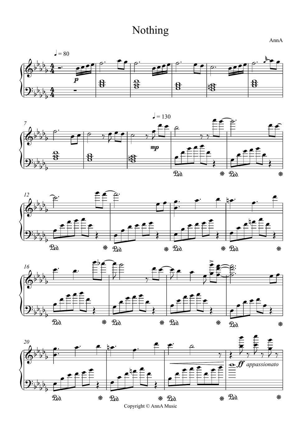 AnnA - Nothing Sheet