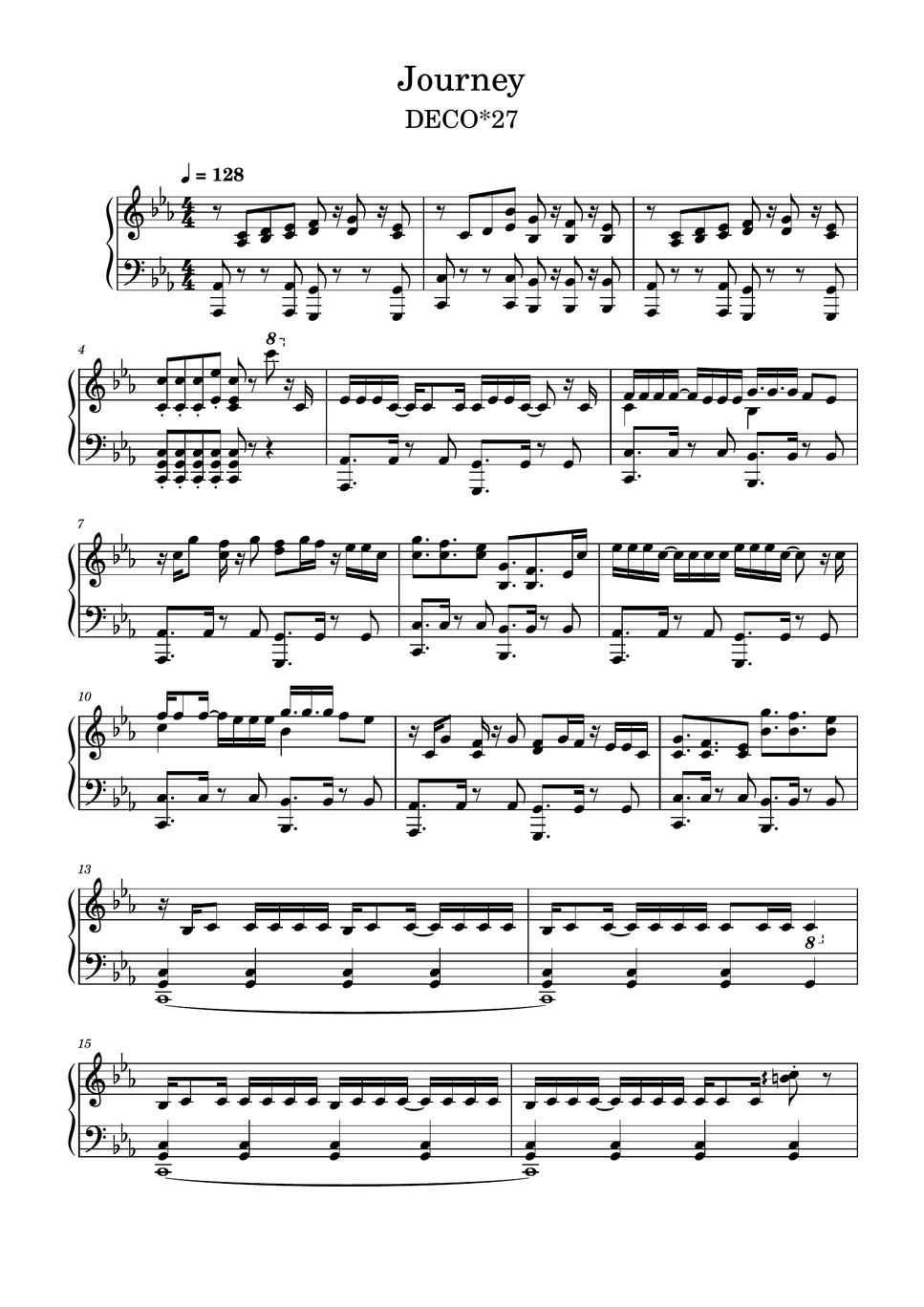 DECO*27 - Journey 楽譜 by ちょこらんたん