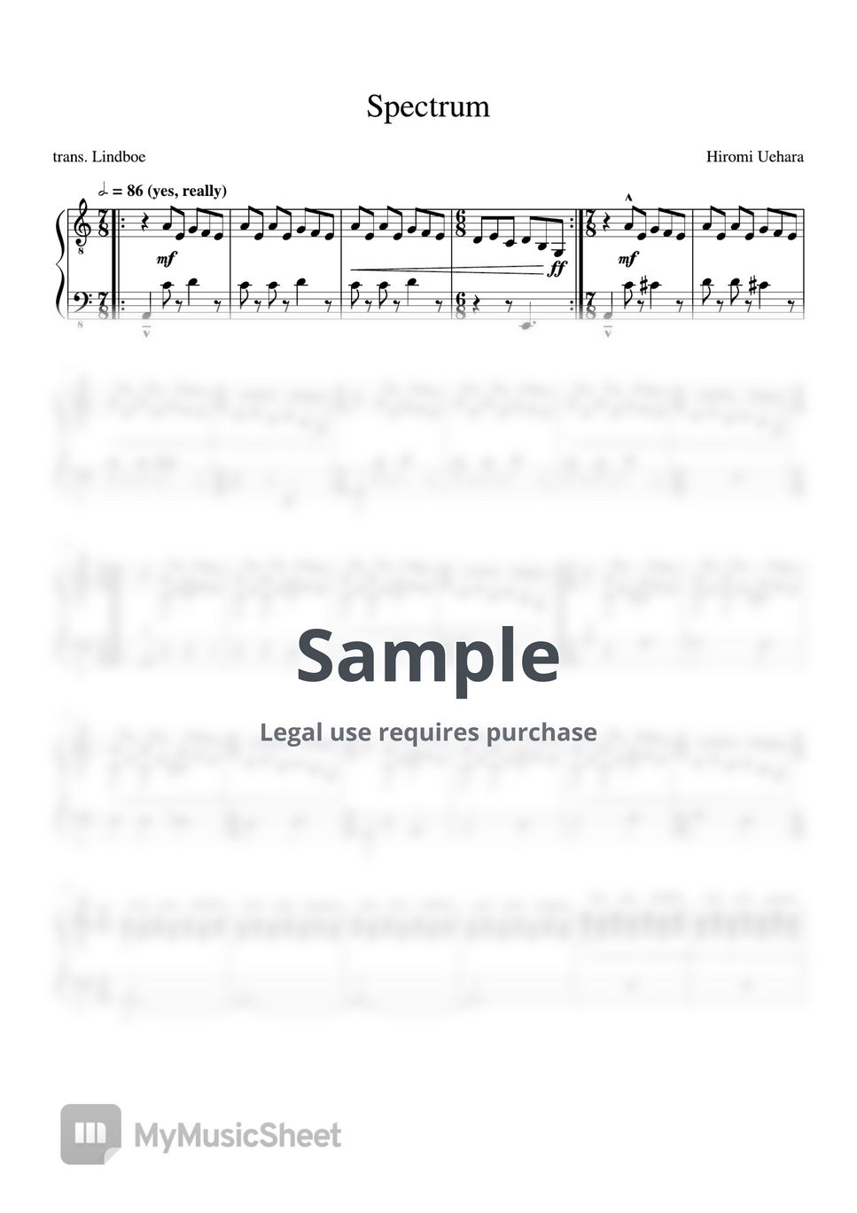 Hiromi Uehara - Spectrum Sheets by Sheet Music Express