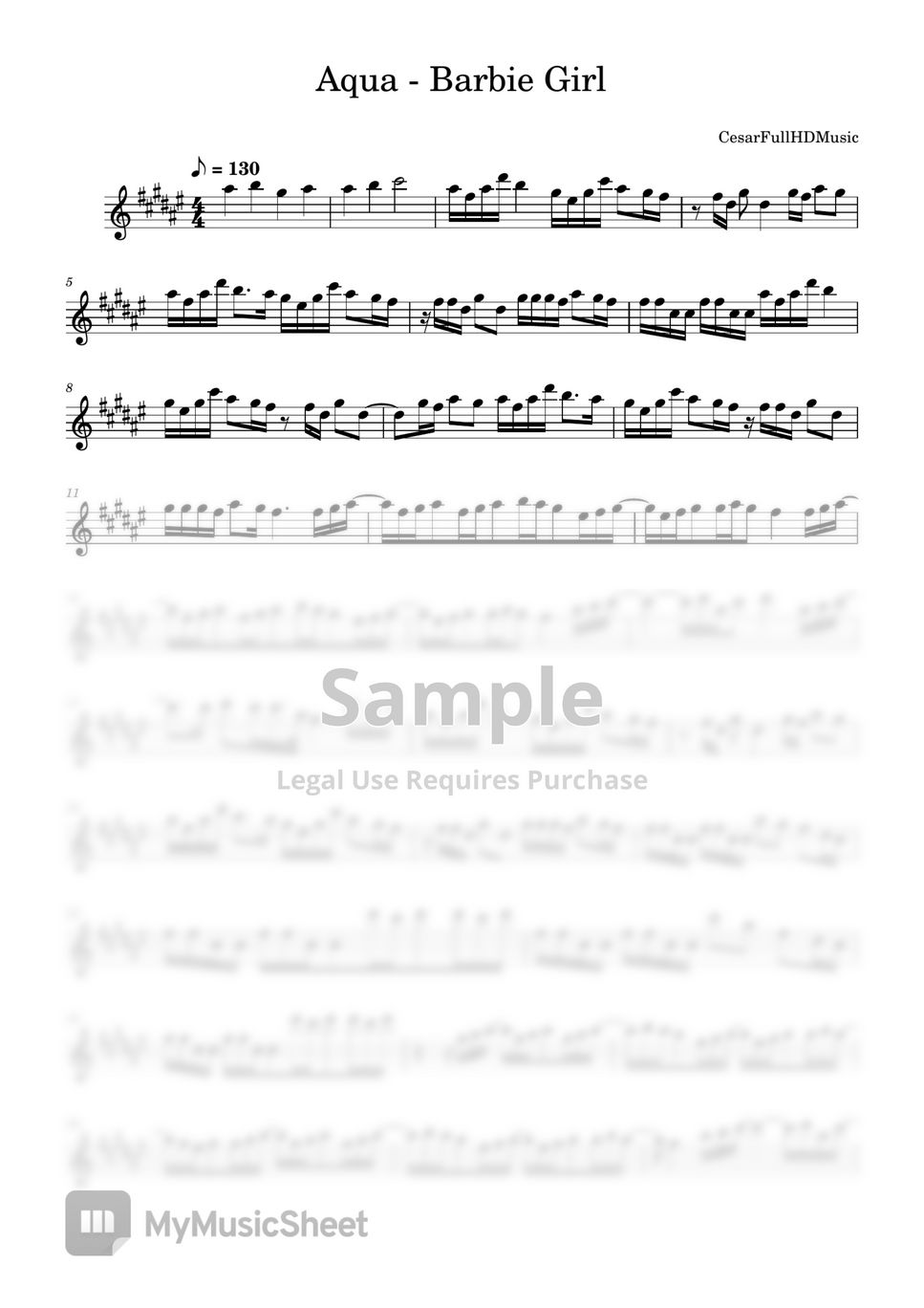 Aqua - Barbie Girl Sheets