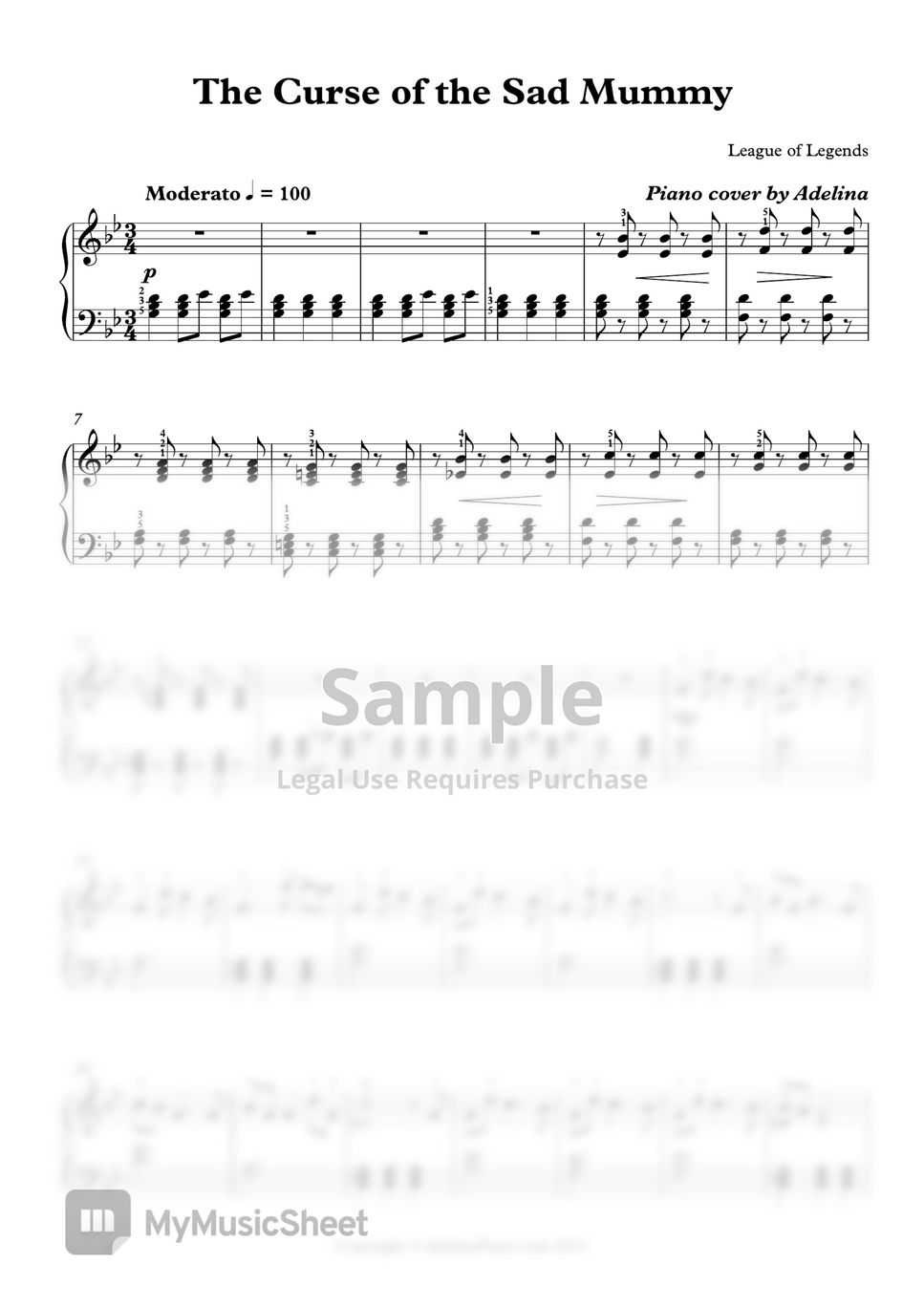 League of Legends - The Curse of Sad Mummy 악보