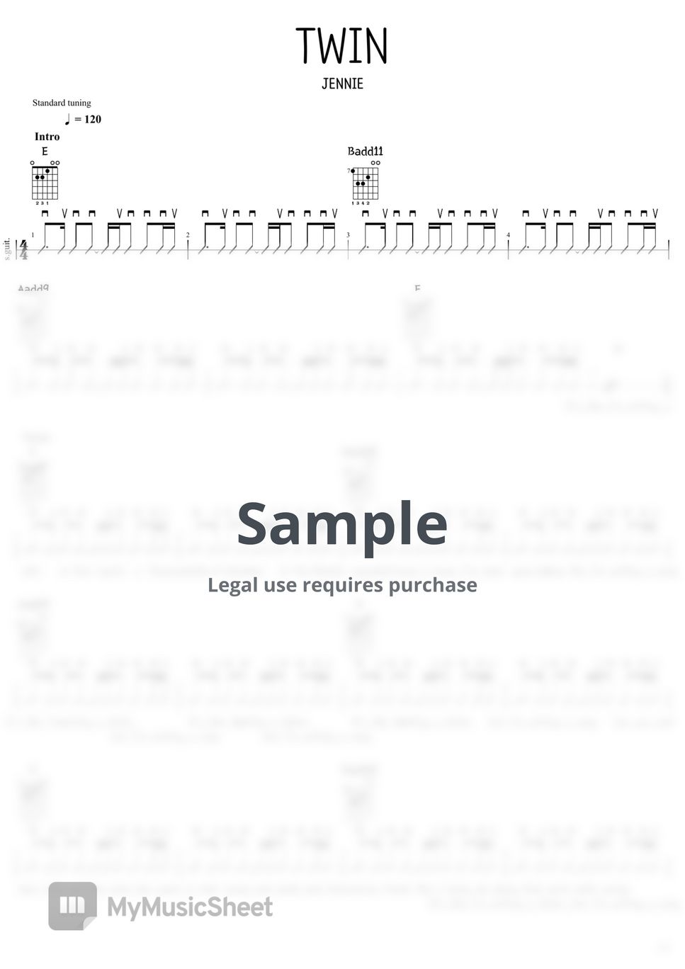 JENNIE - TWIN TAB+1 Staff by Chase Cho