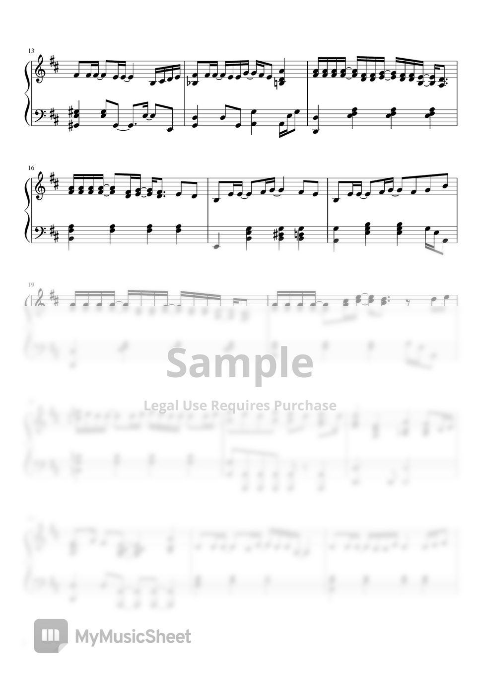 Hareem - Departure from a country Piano sheet(from Begin again with ...