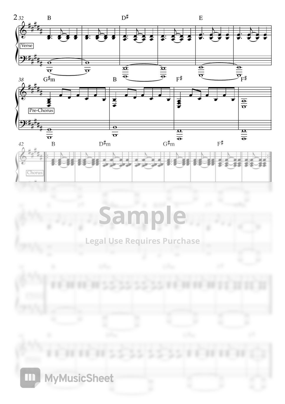 Lewis Capaldi - Hold me while you wait (Spartito pianoforte) 악보 by ...