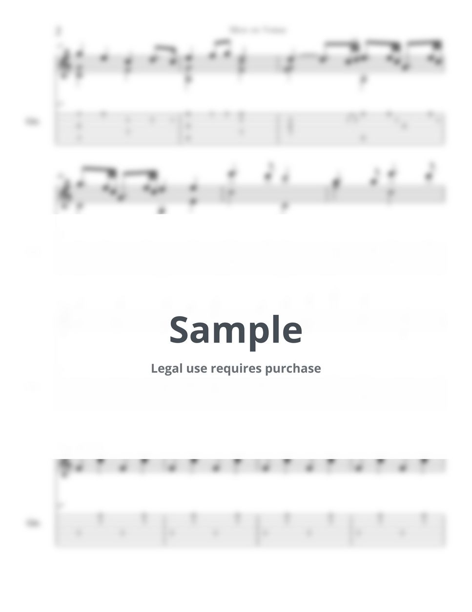C418 - Mice on Venus (Minecraft Volume Alpha) (기타 타브 악보) Sheet Music by 박우정